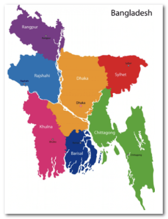 Maps Of Bangladesh With Division And District (Bangladesh Map)